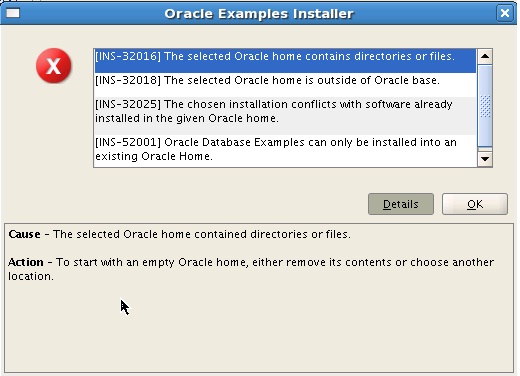 DBA Story: Error during Oracle Database 11g Release 2 Examples Installation DBA Story: Error during Oracle Database 11g Release 2 Examples Installation