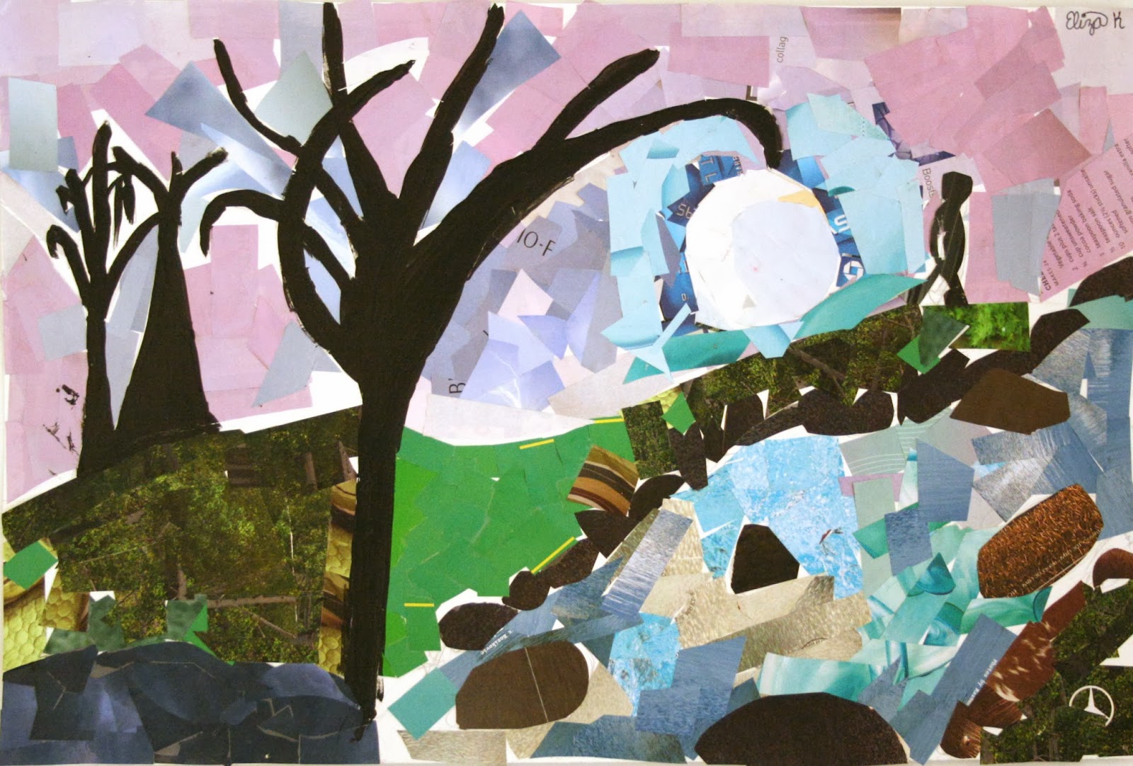 Monument Valley Regional Middle School Art Class: Winter Landscape ...