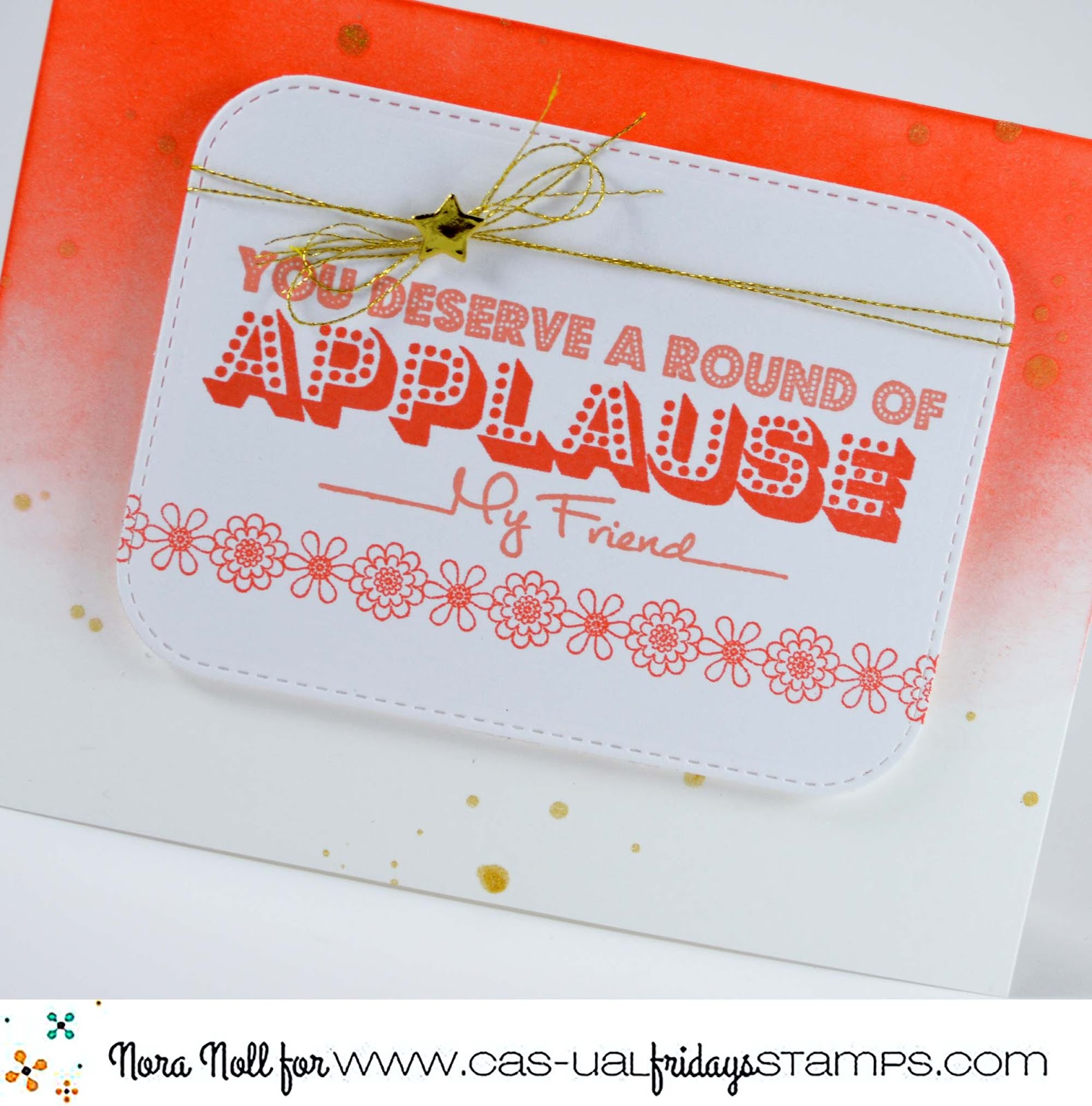 A Creative Touch: A Round of Applause Card Using CAS-ual Fridays Stamps