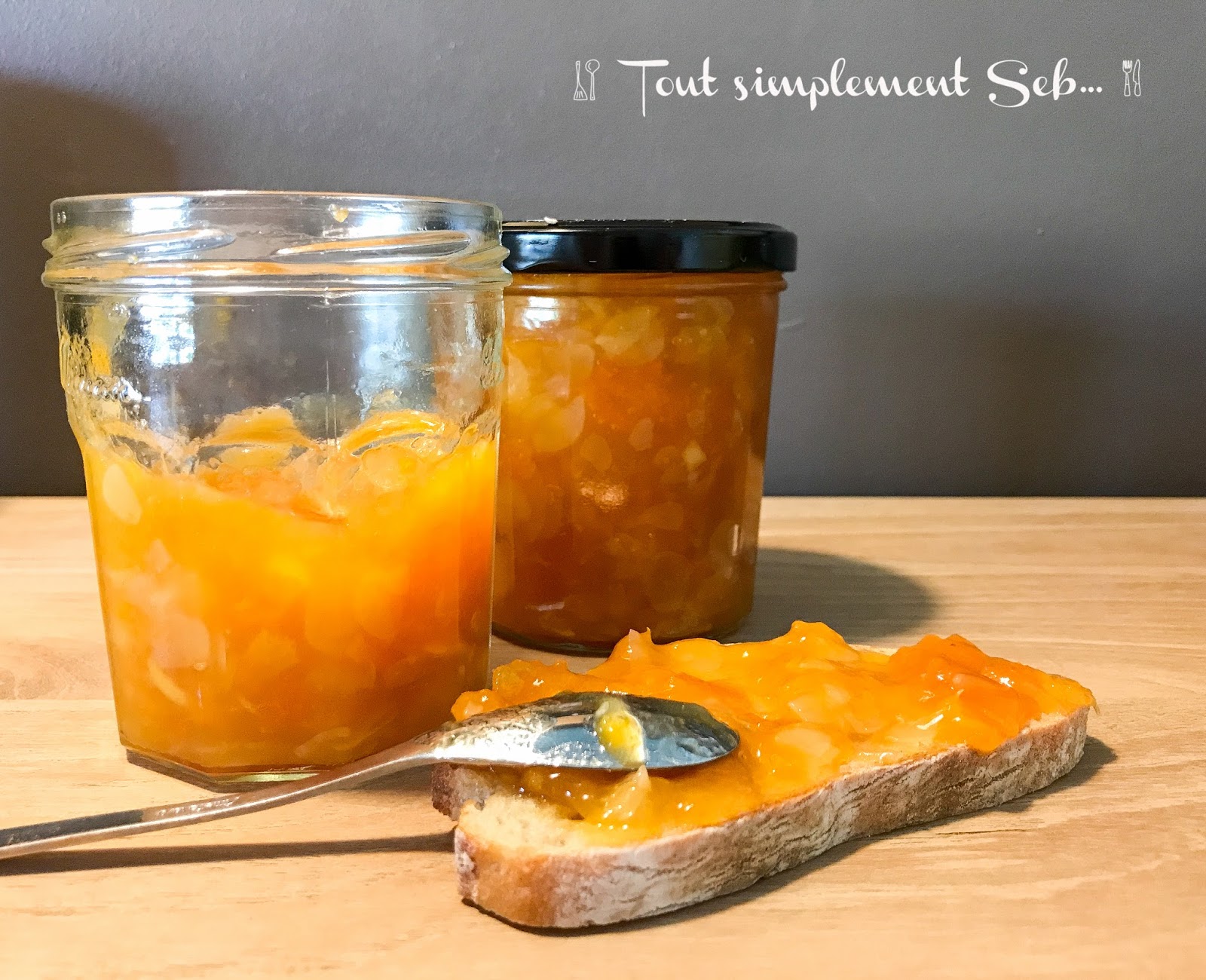 Tout simplement Seb ...: Confiture d'abricot, orange et amande ... Tout ...
