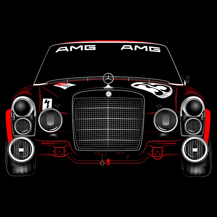 porelpiano: MERCEDES BENZ 300SEL 6.3 "Red Pig"