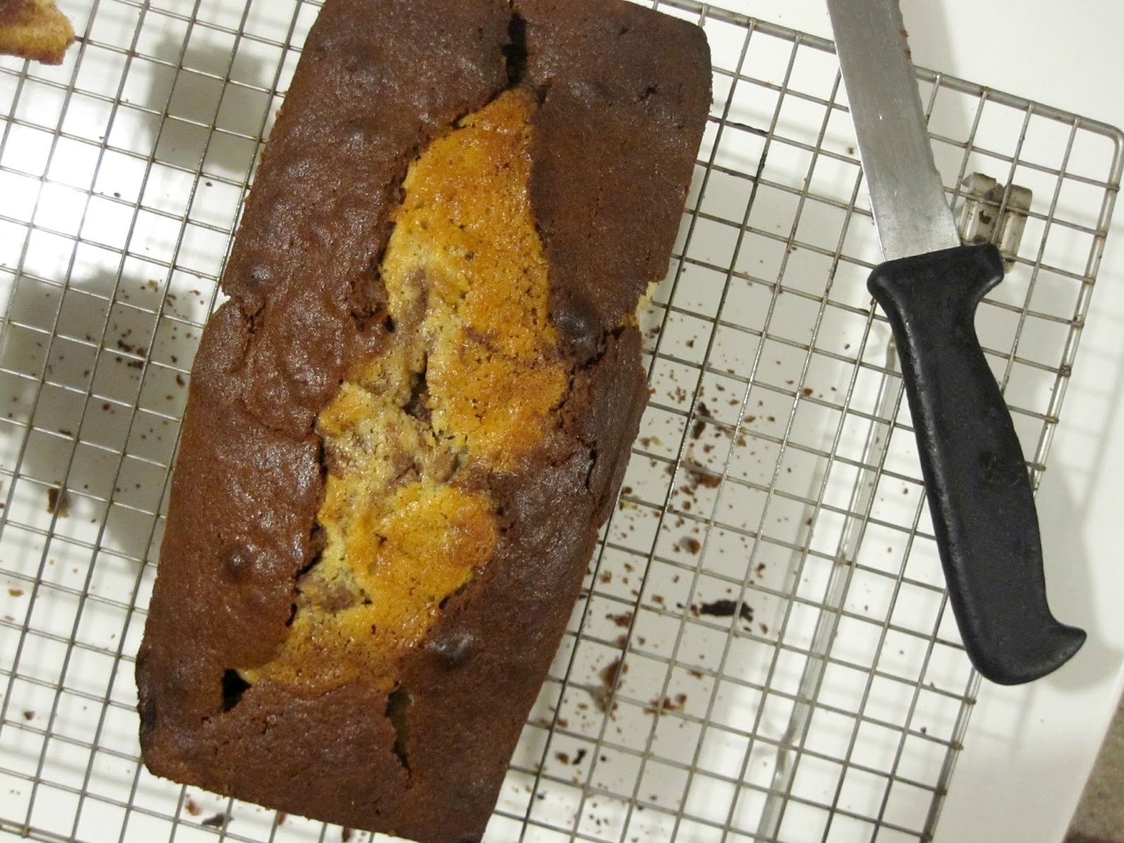 Nimble Nibbles: Marbled Double Chocolate Loaf Cake