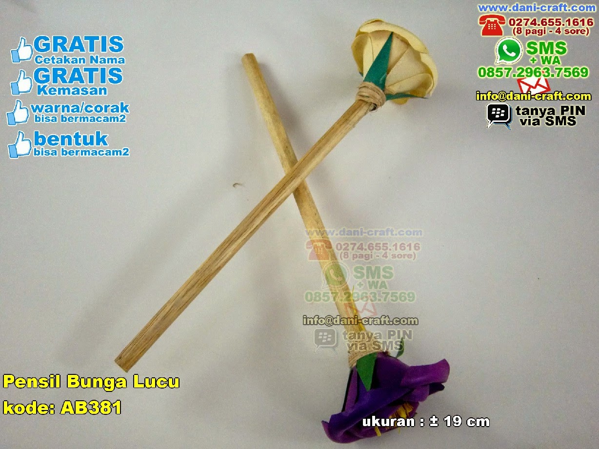 Pensil Bunga Lucu | Souvenir Pernikahan
