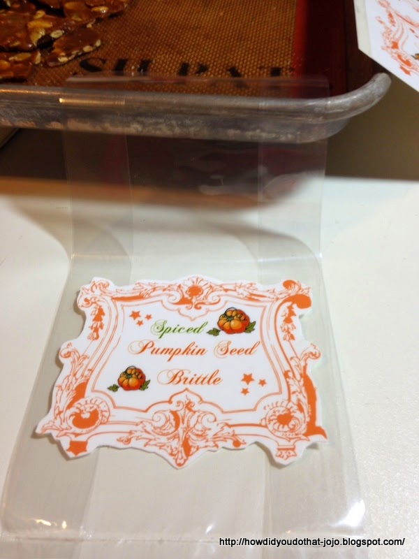 How'd You Do That?: SPICED PUMPKIN SEED BRITTLE + LABELS TO PRINTING
