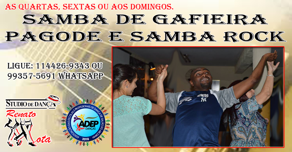 Pagode, Samba Rock, Samba de Gafieira e Samba no pé. Aulas, curso e ...