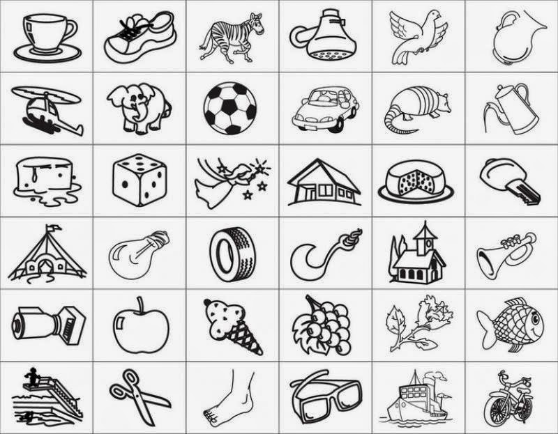 Fichas para ditado mudo ~ Atividades para Jardim