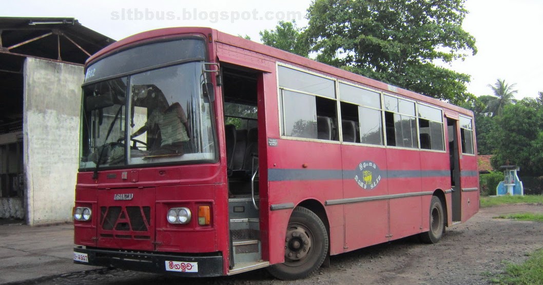 SLTB buses - ශ්‍රී ලංගම බස්: Wesco ISUZU MT 111L bus from SLTB Negombo depot