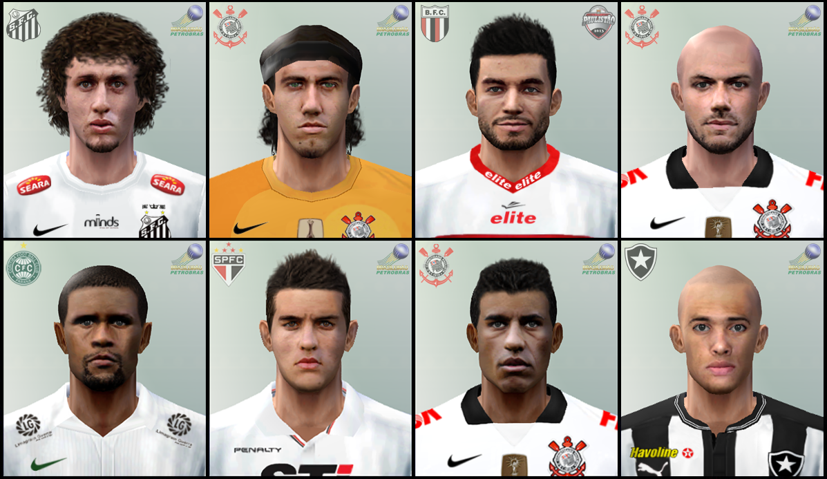 Look4everything™: PES 6 : Facepack 4 Brasileirao By PedroRamon24