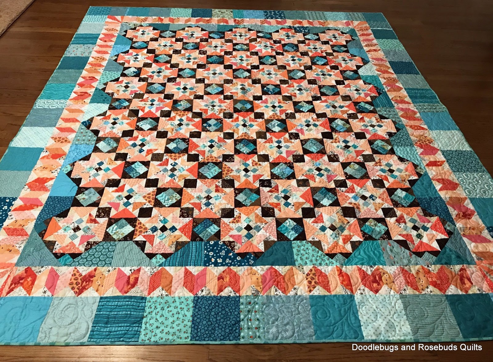 Doodlebugs and Rosebuds Quilts: On Ringo Lake Finish