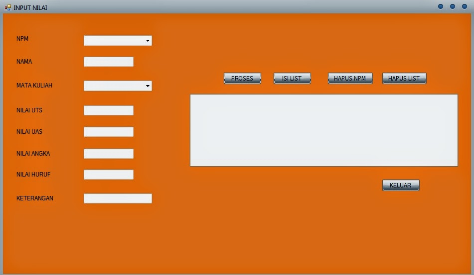 Contoh Program Input Nilai Menggunakan Vbnet 2008 Aanarsela Dot Net
