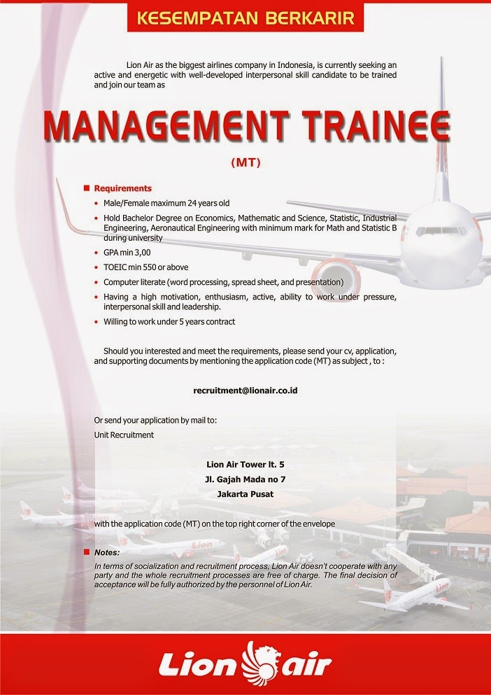 Lowongan Kerja Management Trainee - Perumperindo.co.id