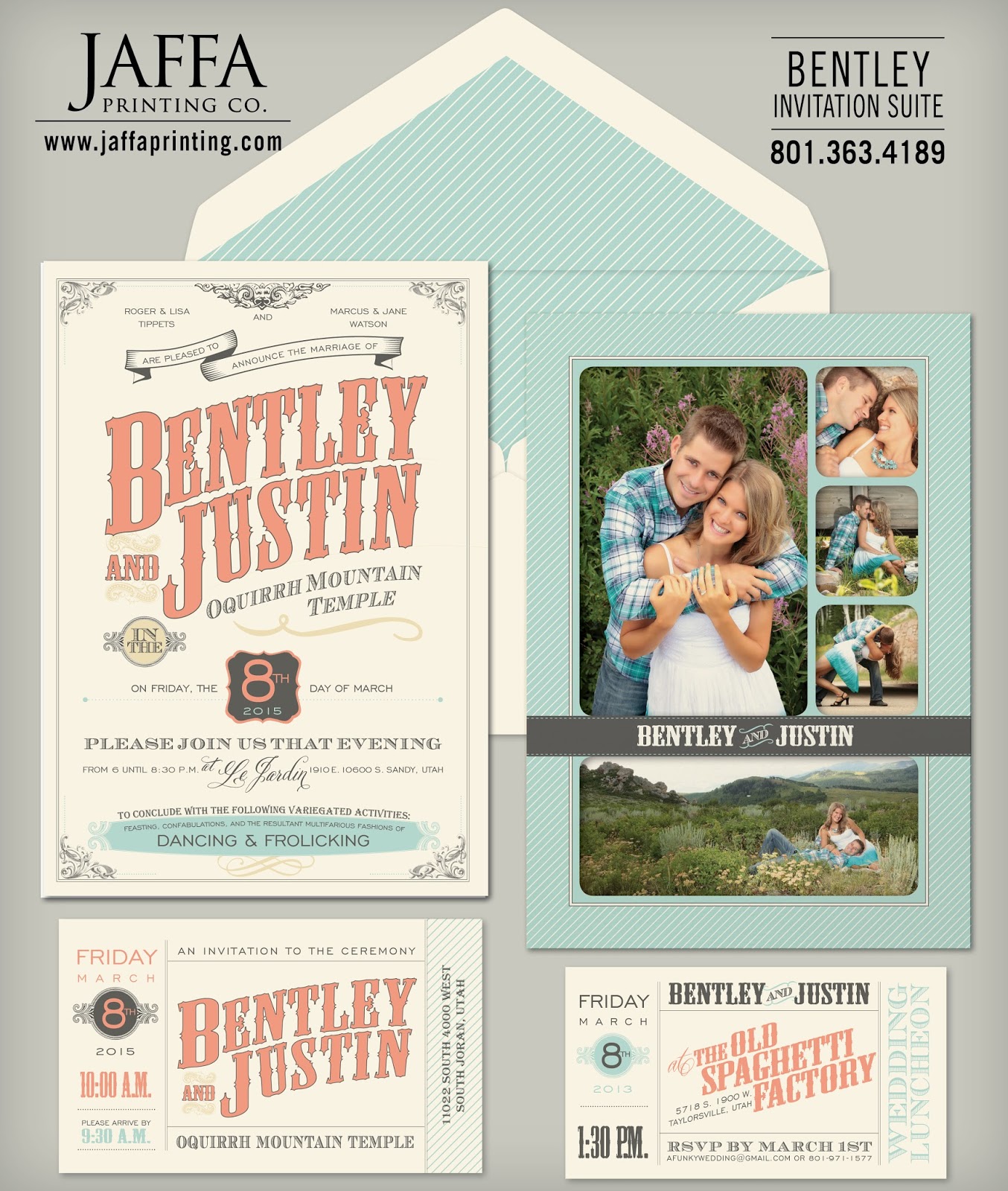 Wedding Invitation Blog: Vintage / Carnival Photo Invitation