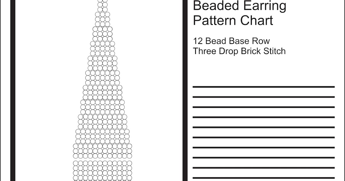 Brick Stitch Bead Patterns Journal: 12 Bead Base Row 3 Drop Blank Round ...