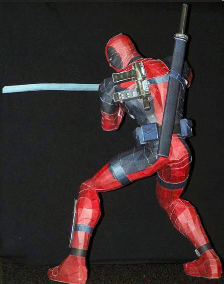 Deadpool Paper Model | Paperized Crafts