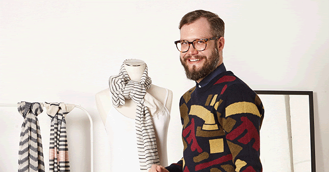 Katies Style Blog: Scarf Styling with Stuart