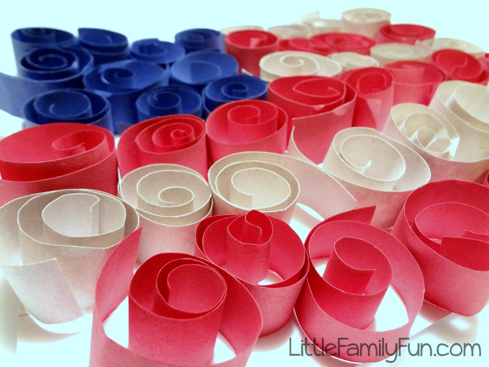 Little Family Fun: Paper-Roll American Flag Craft