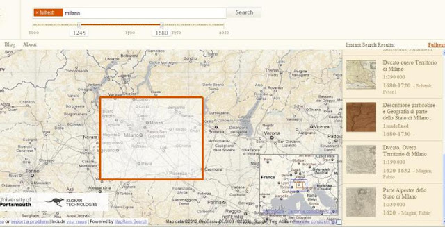 la LIM e i nativi digitali: Old maps on line