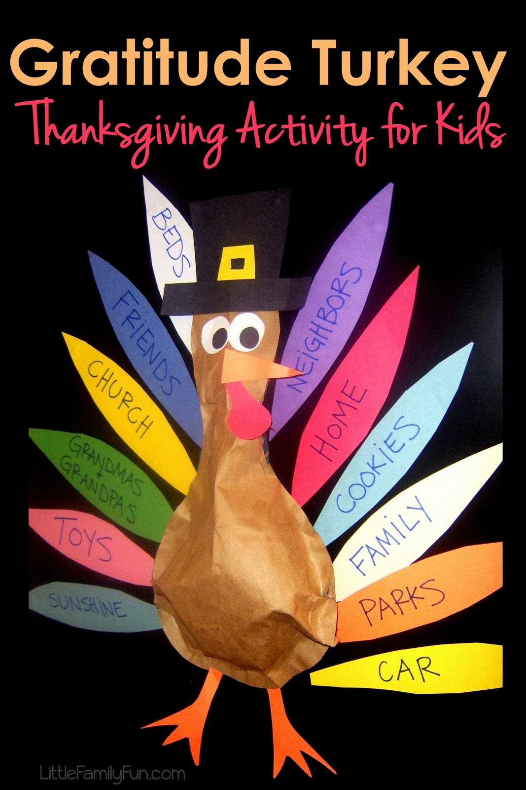 Little Family Fun: Gratitude Turkey Tradition