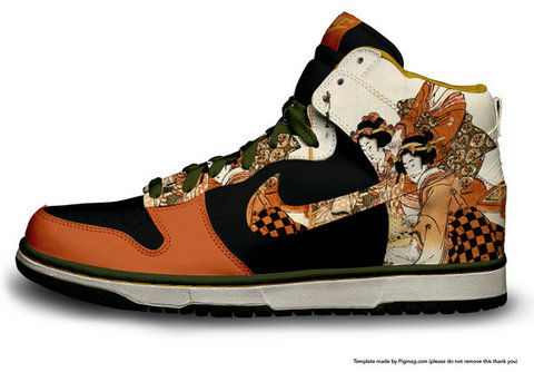 Nike SB Dunk Cartoon Shoes : The Ancient Chinese Beauty Nike Dunk Shoes ...
