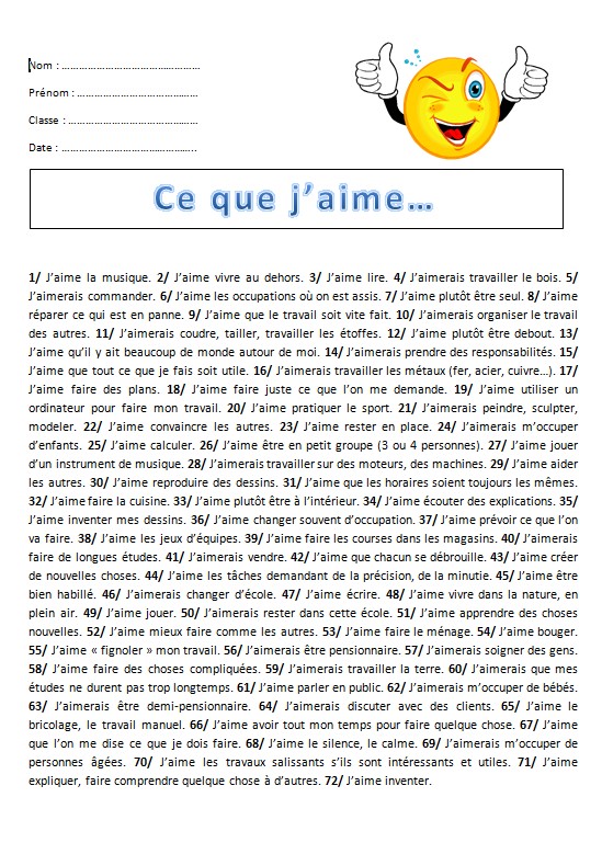 HPP 3: J'aime, J'aime pas...