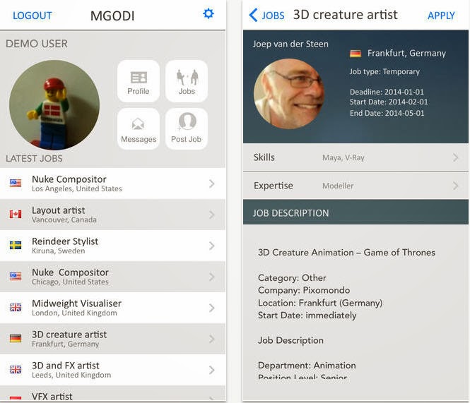 MGODI app for your professional portfolio | Computer Graphics Daily News