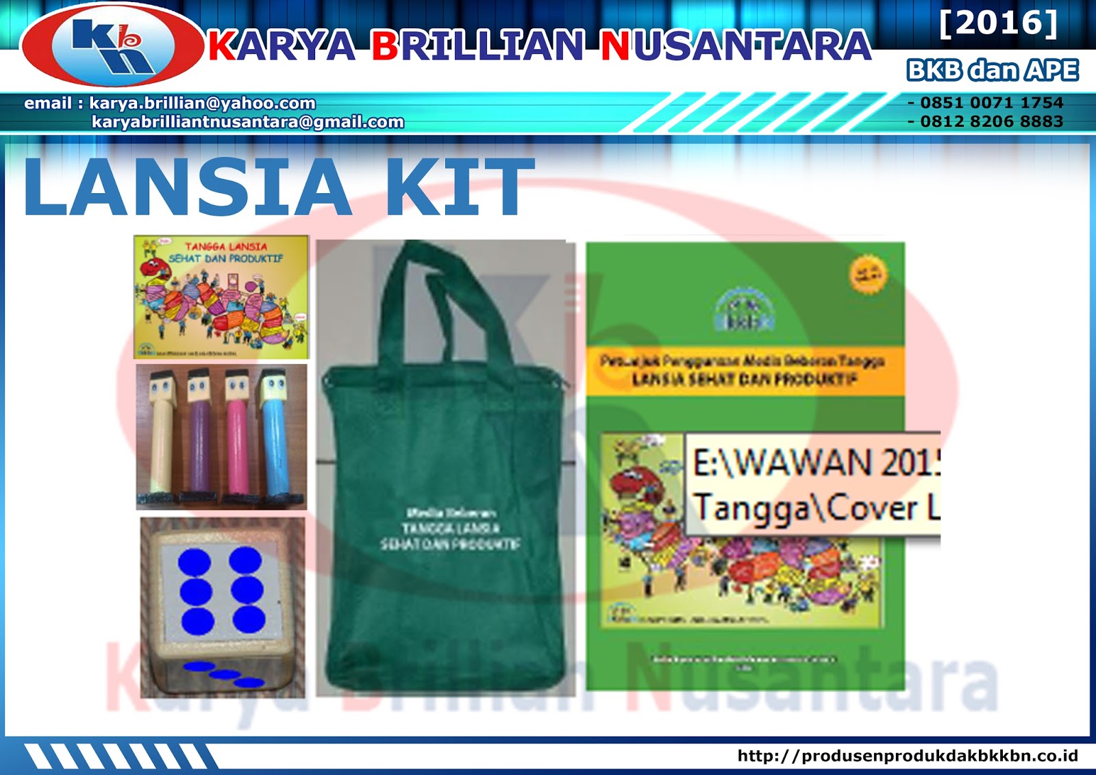 Distributor Produk DAK BkkbN 2018: LANSIA kit 2016