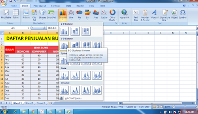 Cara1Komputer (C1K): GRAFIK keren pada microsoft excel