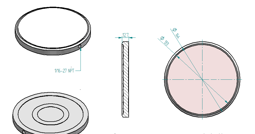 semiXicon: Porous Ceramic Vacuum Chuck Table Assembly