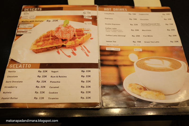 Daftar Menu Barometer Cafe Denpasar Bali - Makan apa dan dimana?