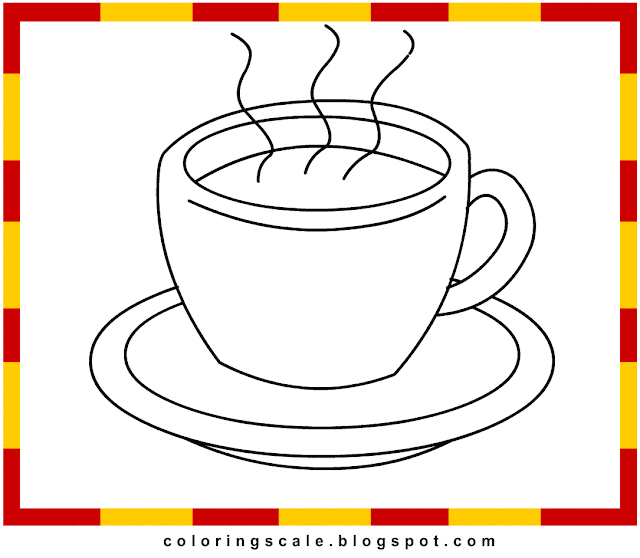 Coloring Pages Printable for kids: Cup Coloring pages for kids