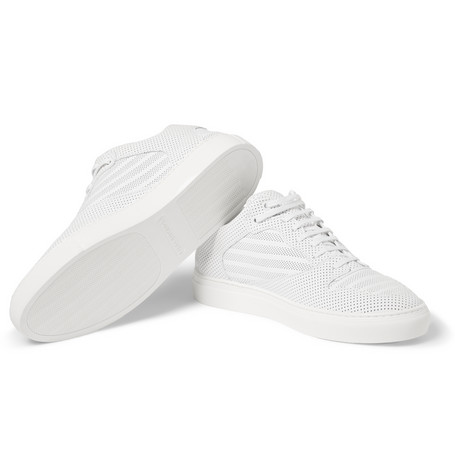 Perforations On Speed: Balenciaga Perforated Leather Sneakers | SHOEOGRAPHY
