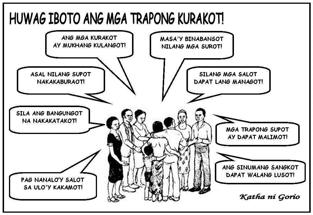 iskwalado: Huwag iboto ang mga trapong kurakot