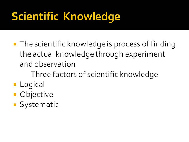 Difference between scientific and Non-scientific Knowledge - Health ...