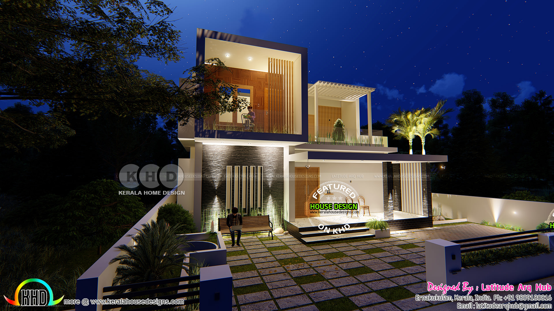International home design in contemporary style - Kerala Home Design ...