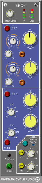 Samsara Cycle Audio: EFQ-1 Single Channel EQ VST