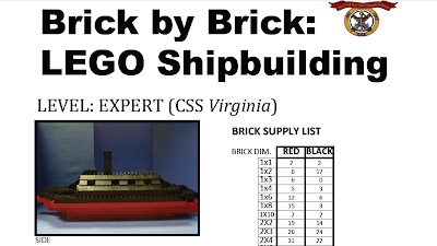 Civil War Navy Sesquicentennial: CSS Virginia LEGO Ship Instructions ...