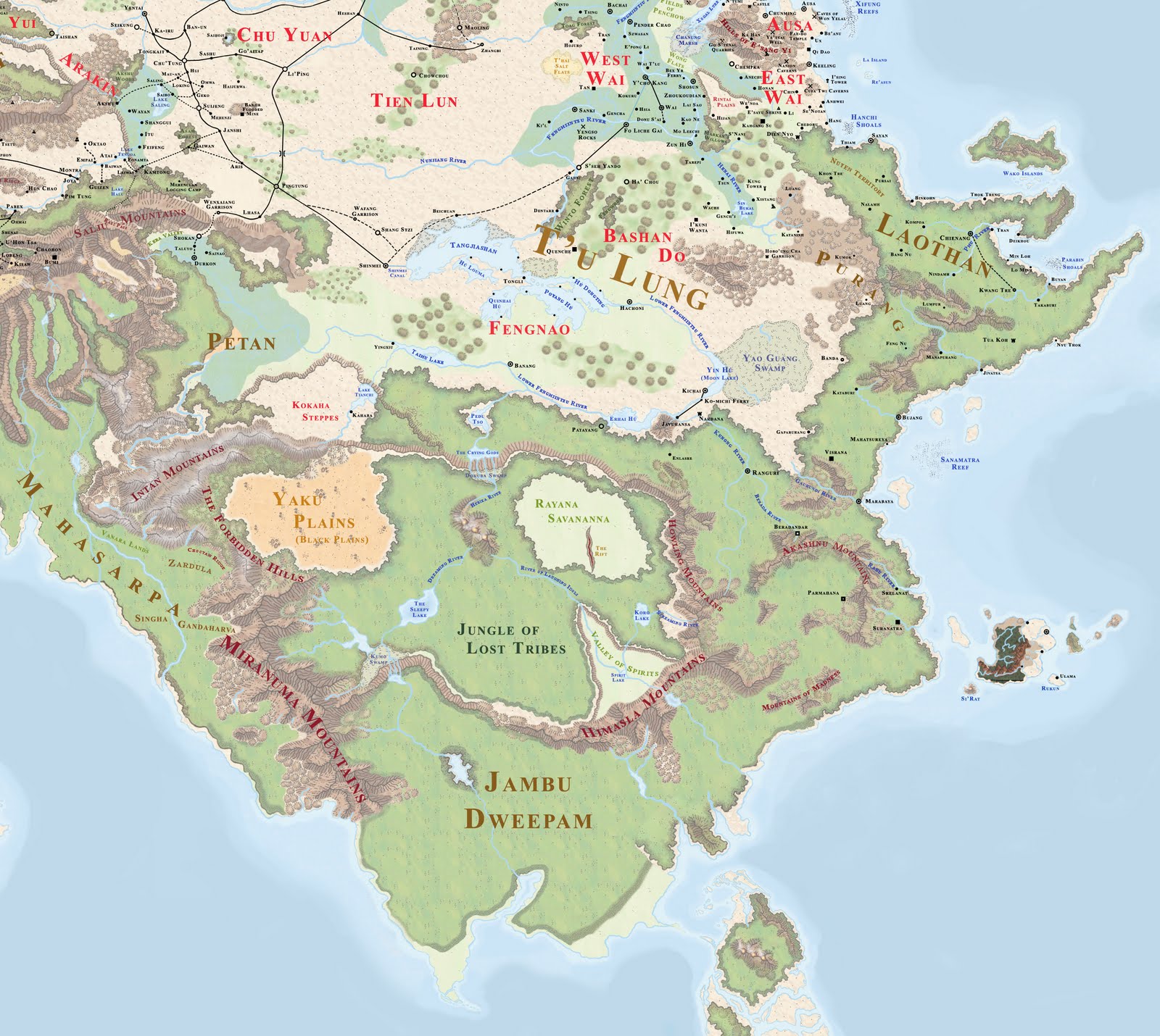 Consonant Opposition: Asian Locations: Forgotten Realms