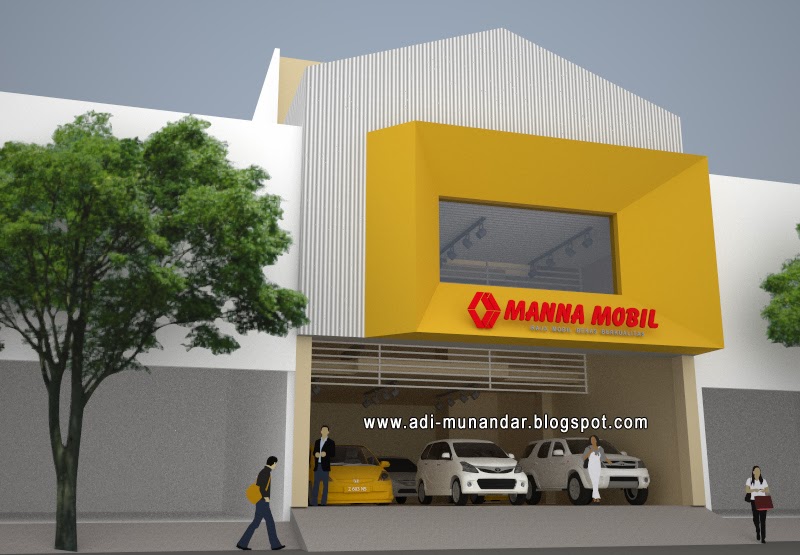Arsitektur Showroom Mobil Konsep Adaptasi Lingkungan Surabaya