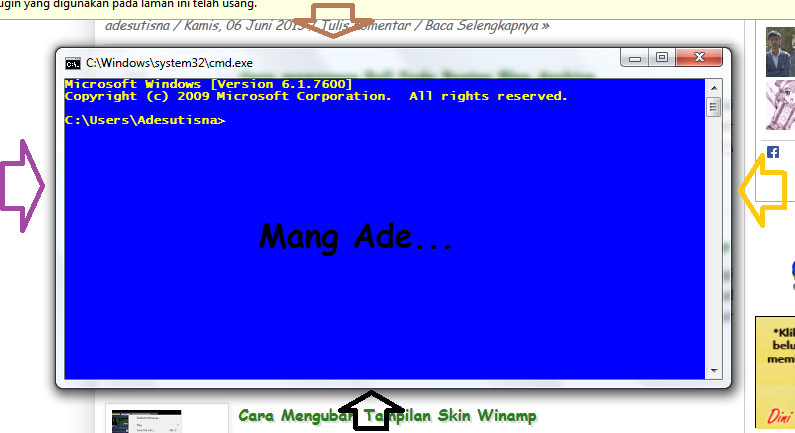Memperindah Tampilan Command Prompt (cmd) | Blog Mang Ade