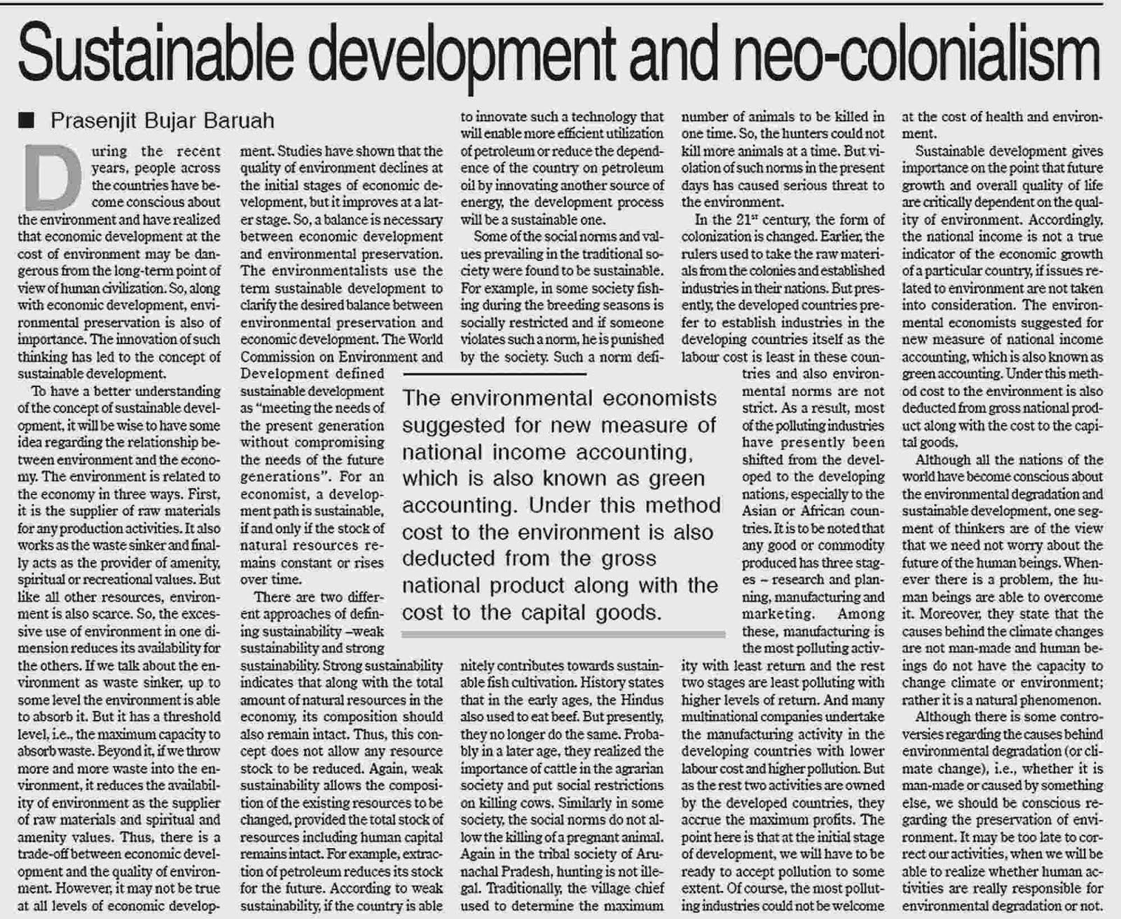 DEPARTMENT OF GEOGRAPHY, JB College,Jorhat.: Article-Sustainable ...