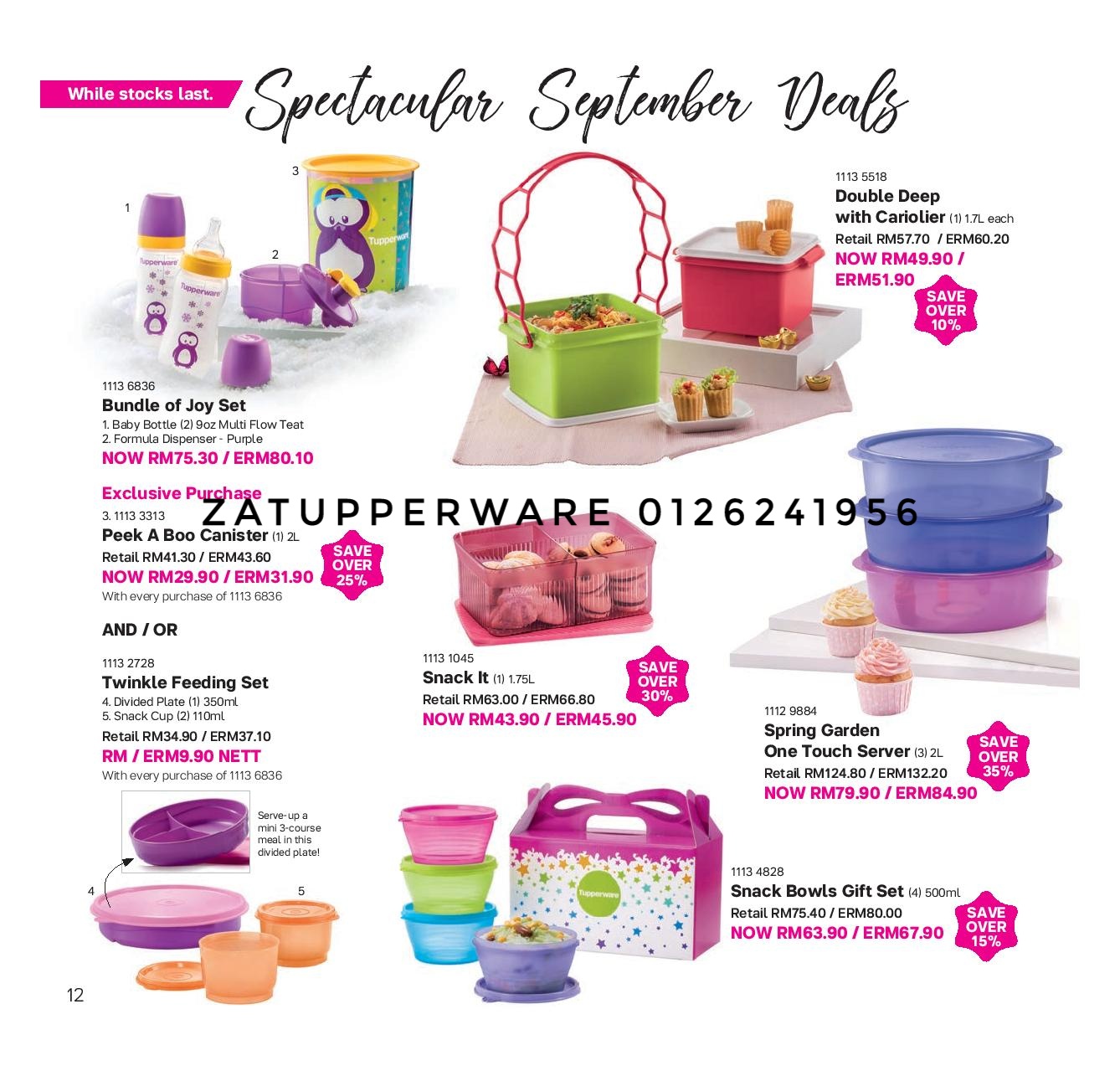 Za Tupperware Malaysia : Mini Catalogue 1st September - 30th September 2018