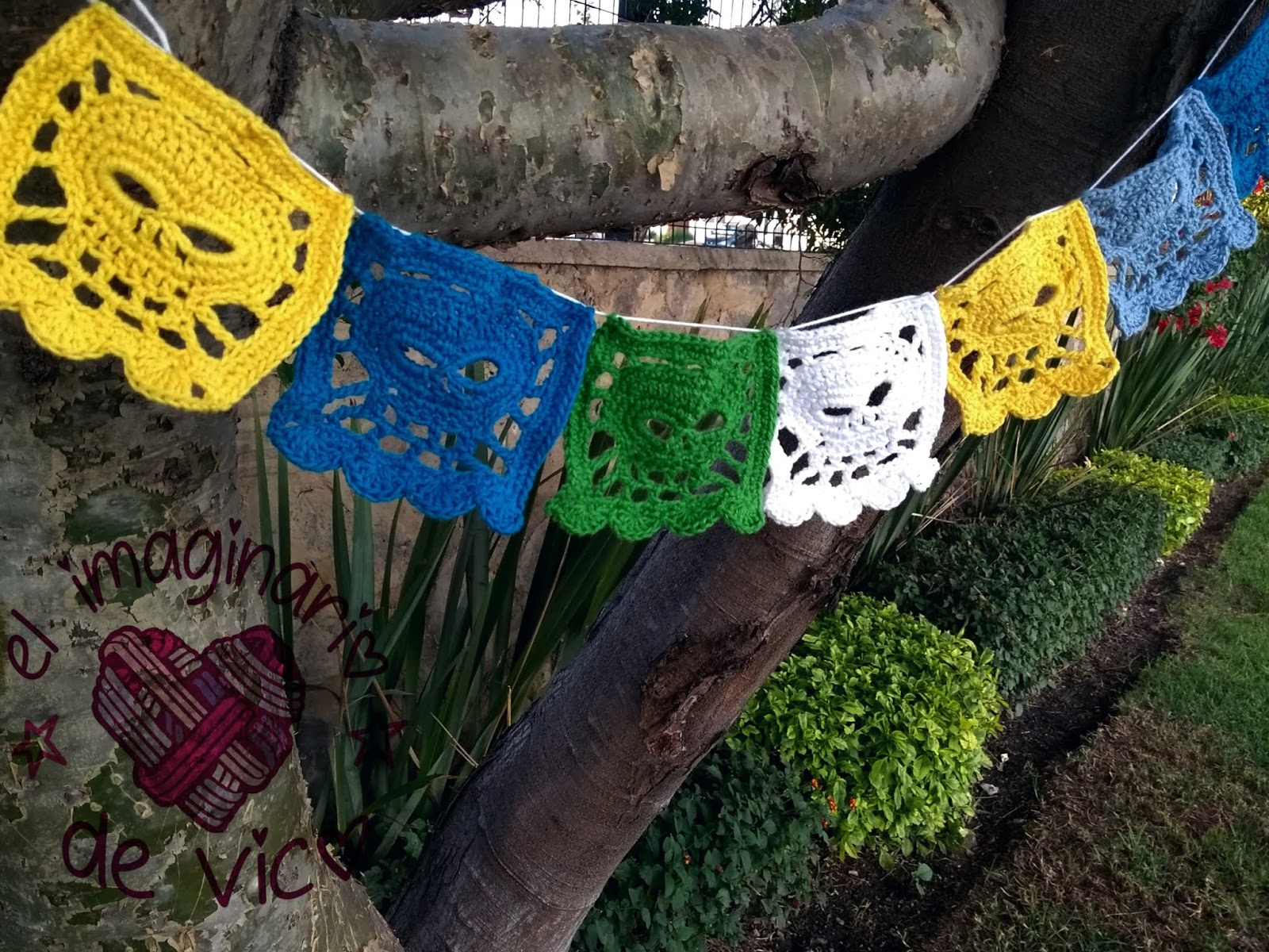 Papel picado crochet (día de muertos)