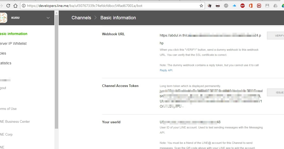 Line Chatbot as Conversation AI