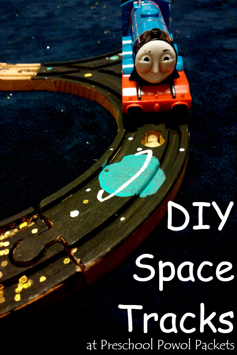 Space Theme Train Tracks & Old Tracks, New Tricks | Preschool Powol Packets