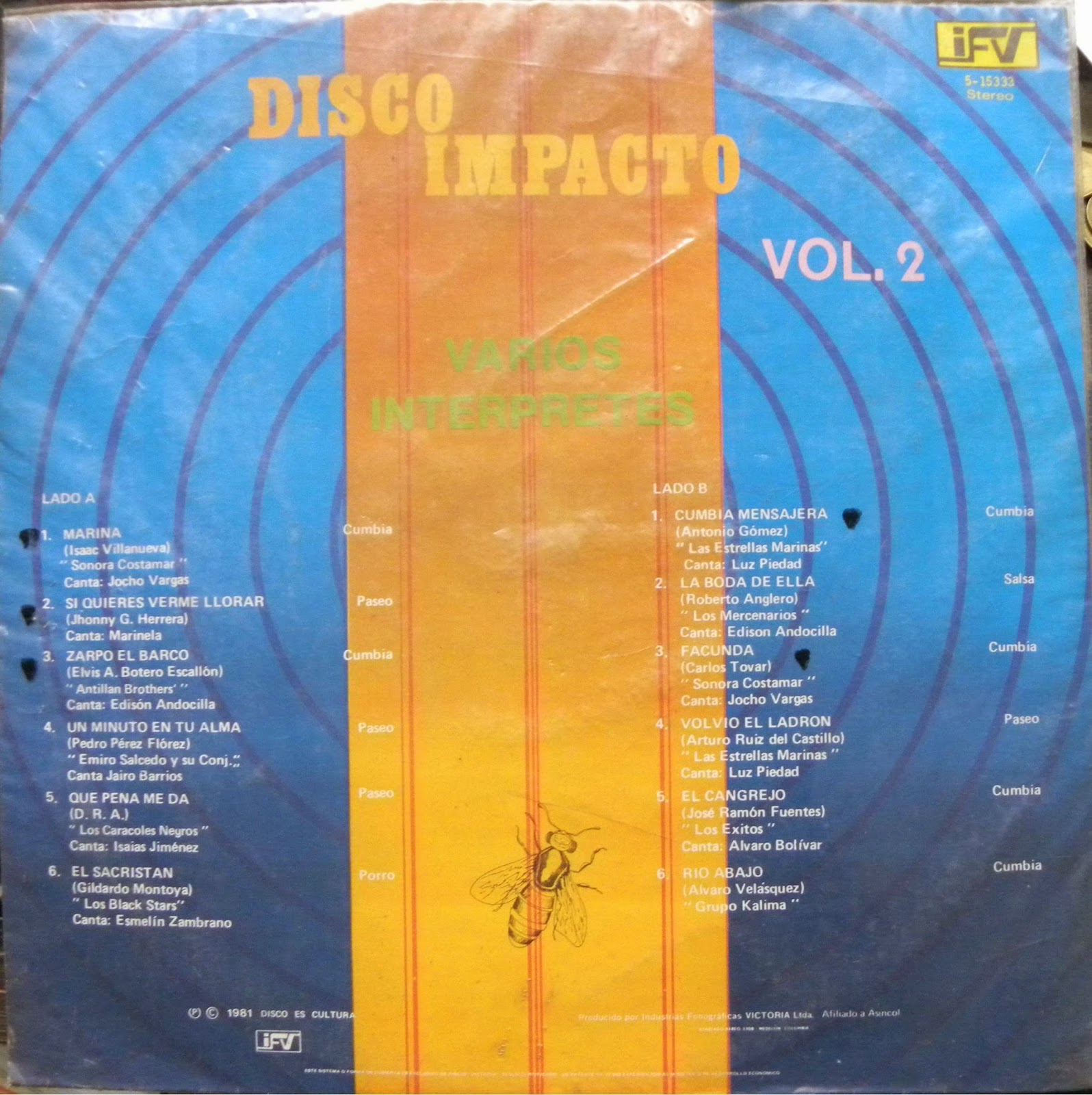 MELODIAS DE COLOMBIA: DISCO IMPACTO VOL. 2 (1981)
