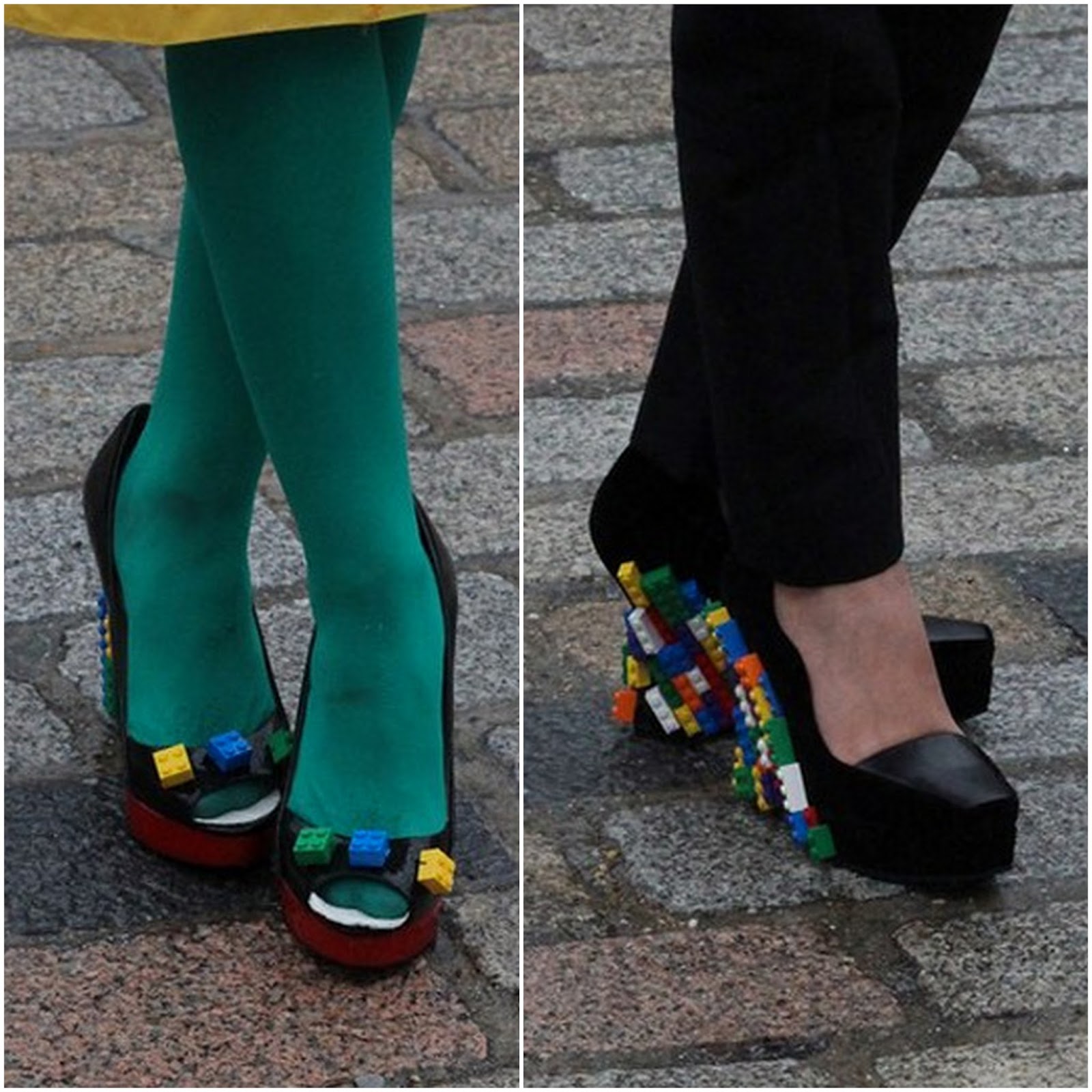 Cycle in Heels : THE LEGO DRESS FOR THE FASHION WEEK