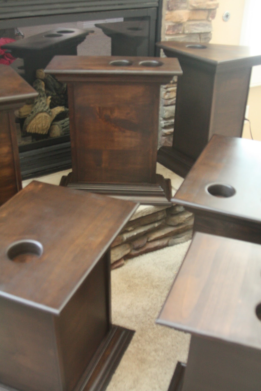 Boxworx Cabinetry & Design LLC: Custom Lounge side tables with built in ...