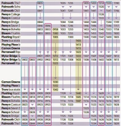 Public Transport Experience: Seaton to Falmouth by Train (& Bus)