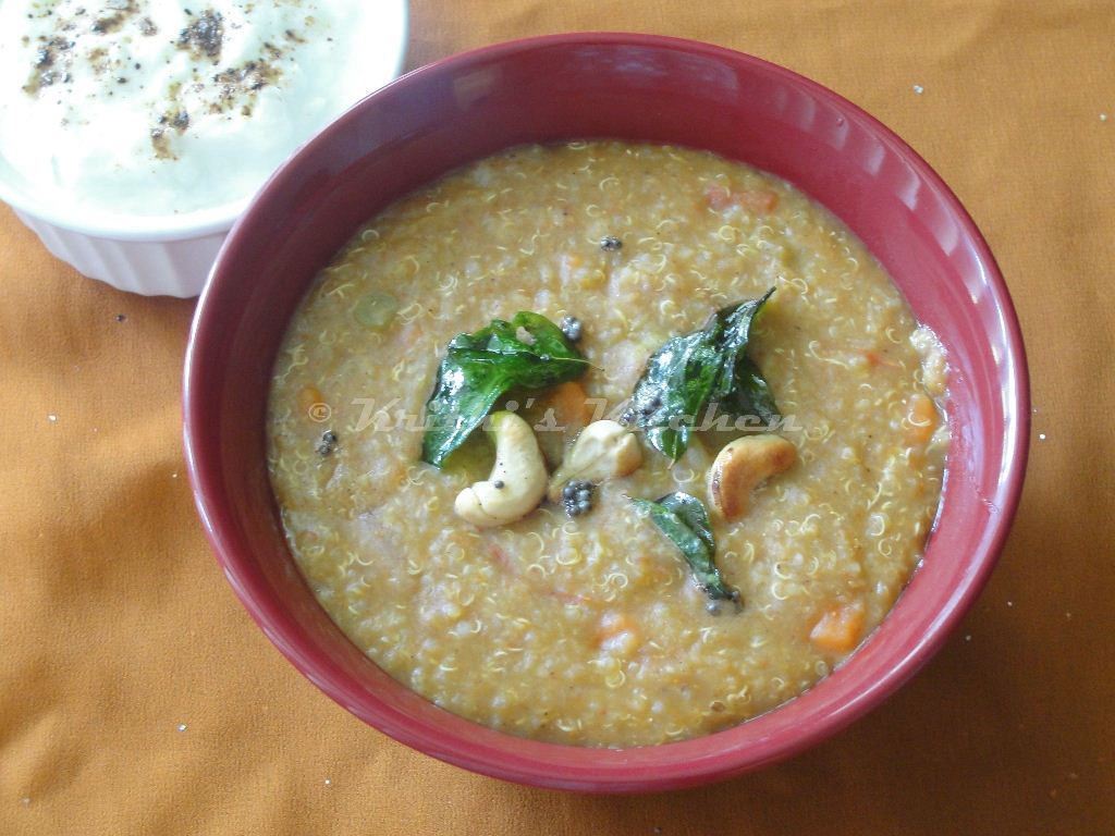 Krithi's Kitchen: Bisi Bele Bhath with Quinoa / Quinoa Lentil ...