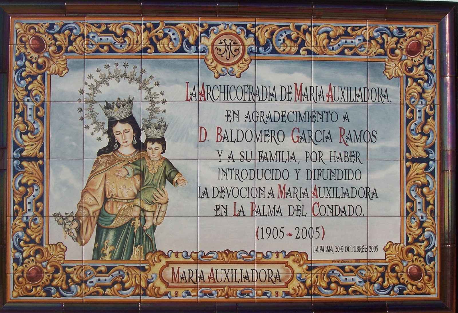 CARMELO DEL TORO Cerámica Artistica y Religiosa: MARÍA AUXILIADORA (LA ...
